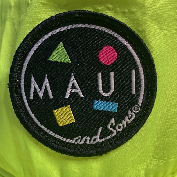 Maui and Sons | Accessories | Embroidered Maui Sons Logo Neon Snap Back ...